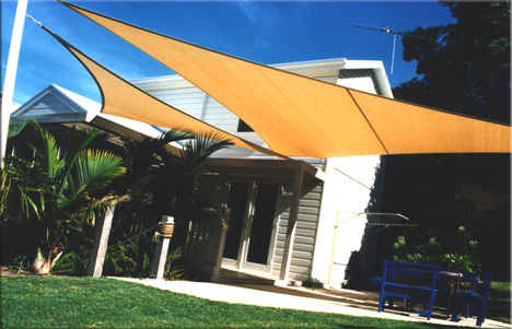 Yellow Shade Sails – Residential – Carolina Shade Sails